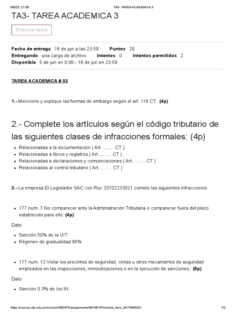 Ta3 - Tarea Academica 3 | PDF