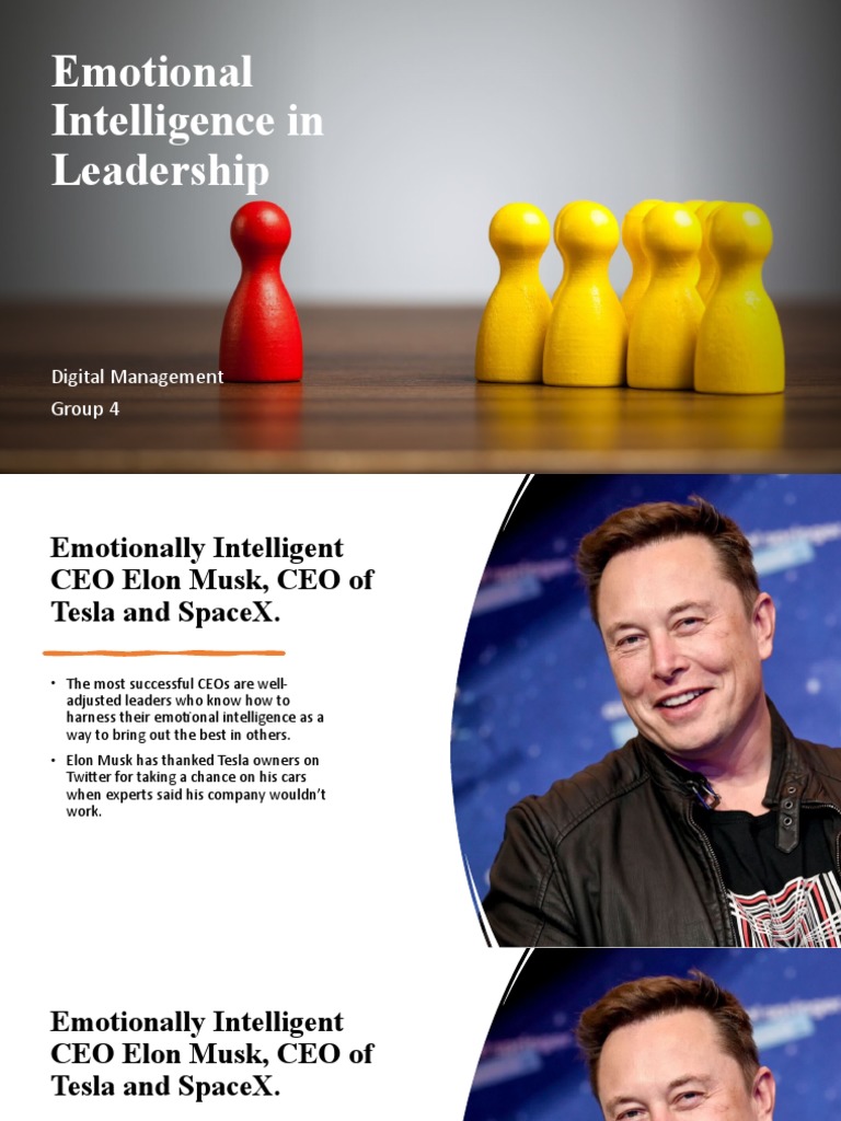 Emotional Intelligence in Leadership | PDF | Elon Musk | Leadership