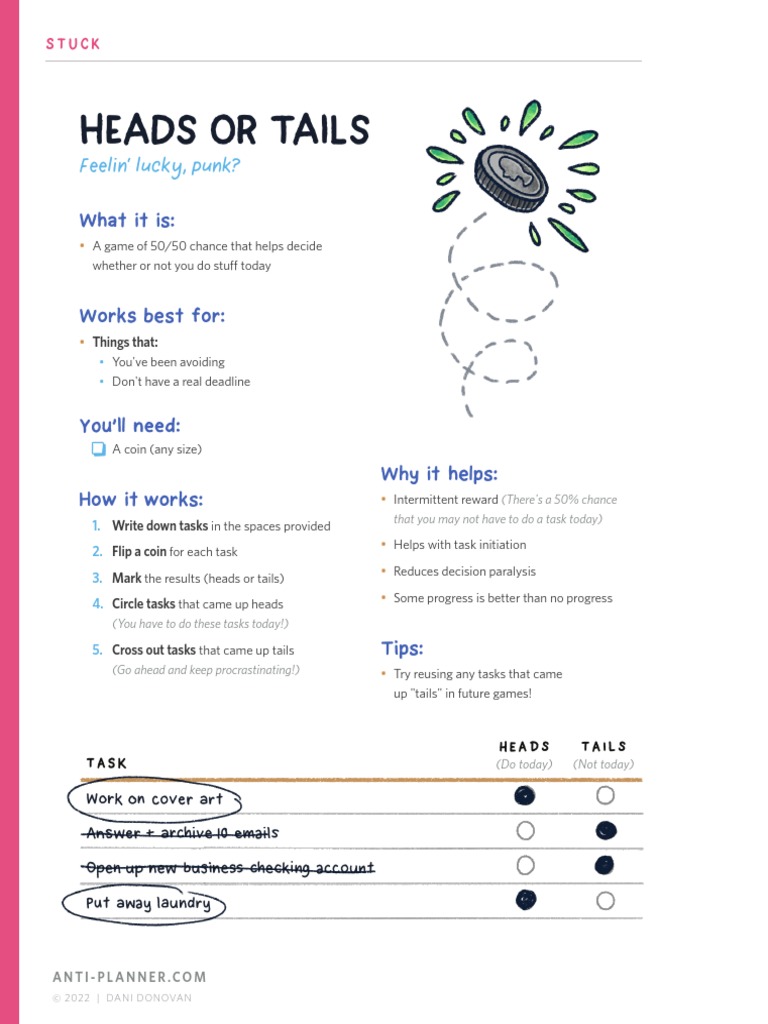 1.1 DifficultyGettingStarted Heads or Tails | PDF
