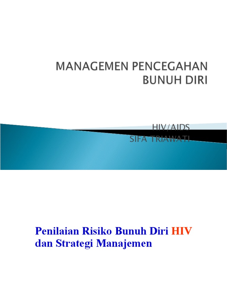 Managemen Pencegahan Bunuh Diri (Sifa) | PDF
