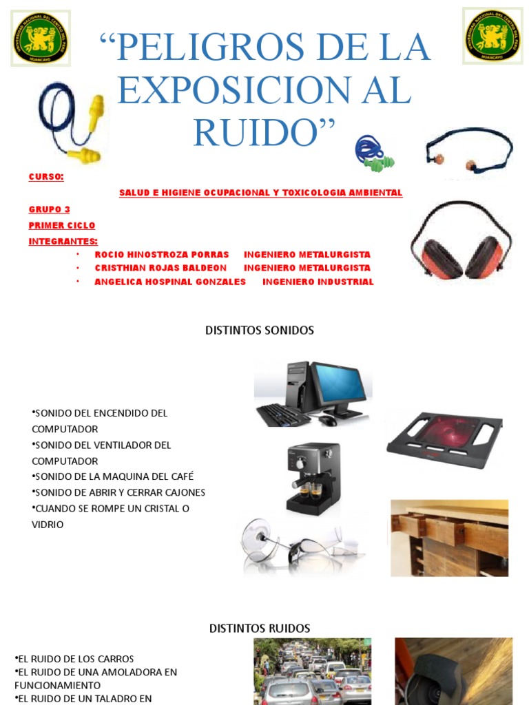 Peligros de La Exposicion Al Ruido | PDF | ruido | Sonido