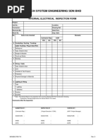 020 Distribution Board Inspection (Initial & Quarterly) | PDF