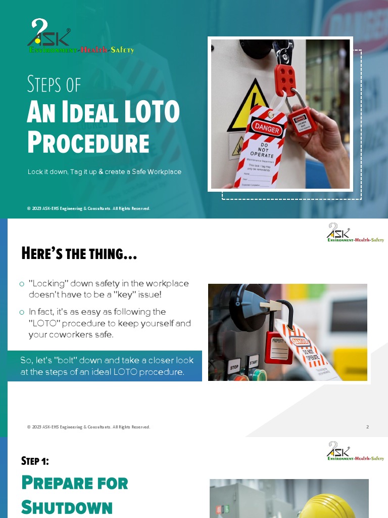 Lock It Down, Tag It Up & Create A Safe Workplace: © 2023 ASK-EHS ...