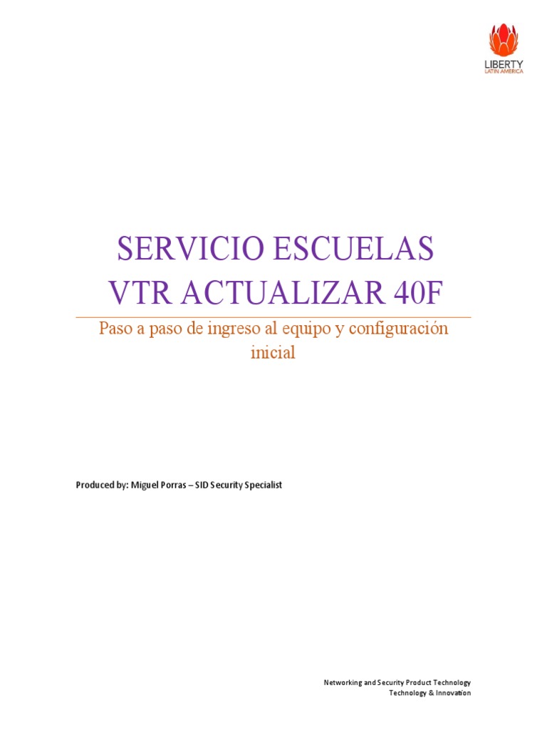 Configuración Router VTR 2024 | PDF | Negocios | Informática