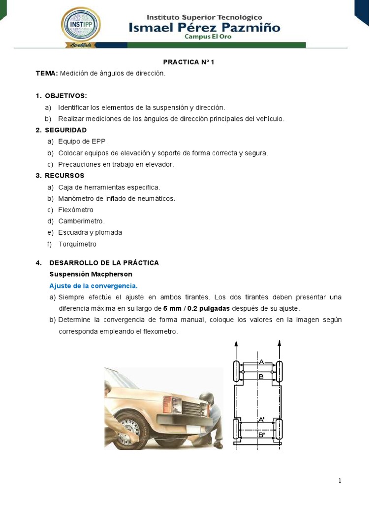Practica - Alineación Manual | PDF | Tornillo | Eje