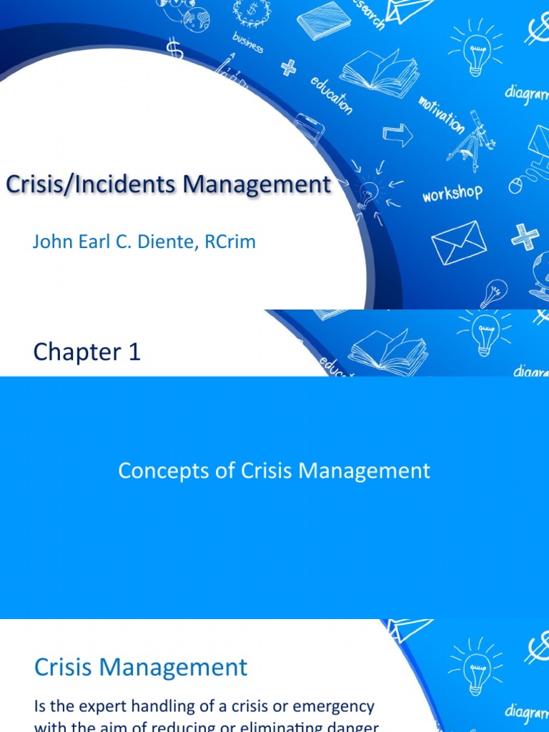 Chapter 1 Concepts of Crisis Management | PDF | Crisis Management ...