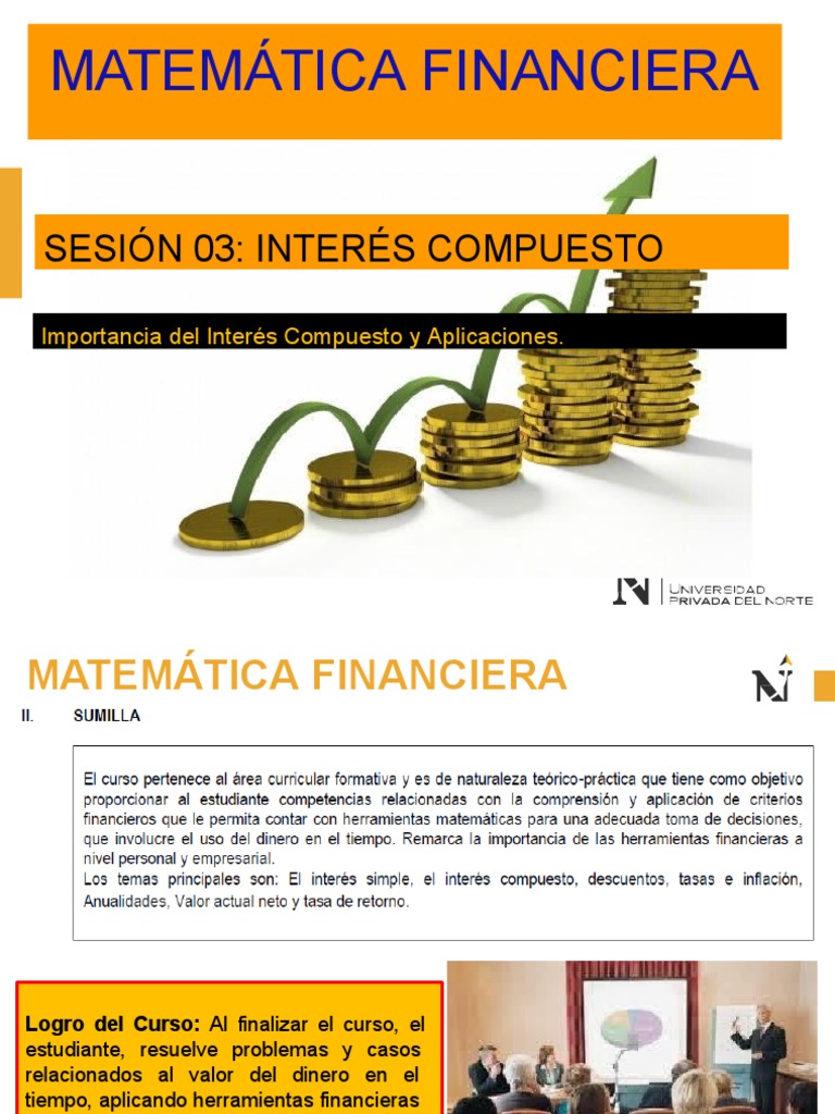 Sesión 3 PPT Interes Compuesto | PDF | Interés | Interés compuesto