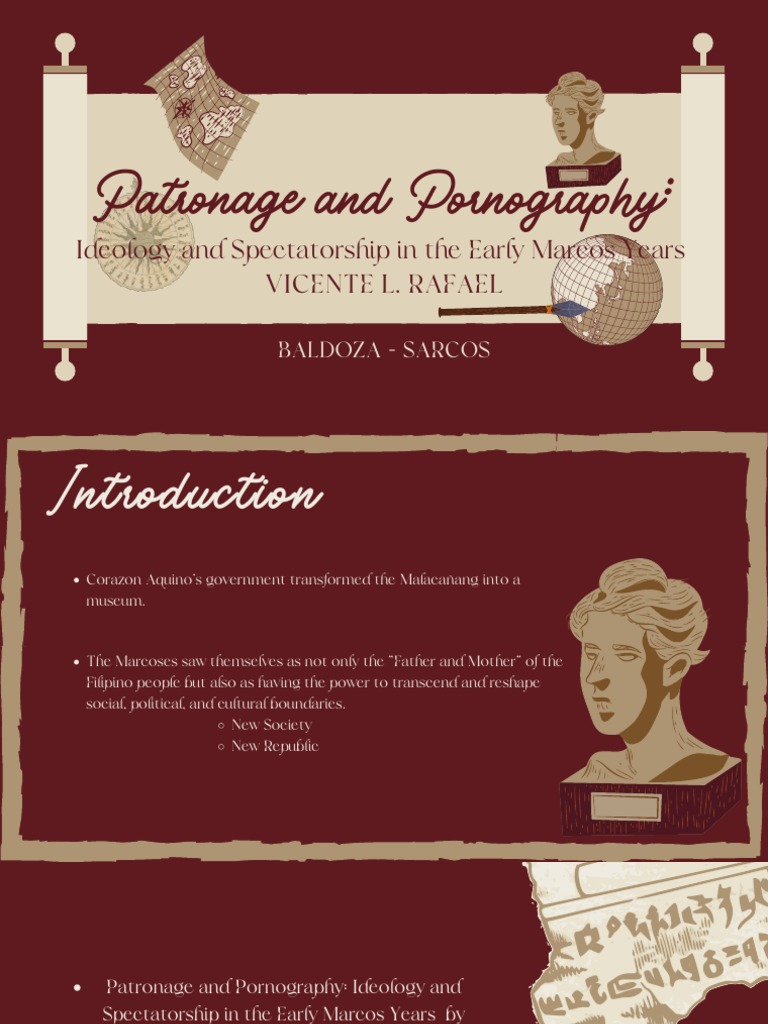 PATRONAGE AND PORNOGRAPHY PPT Report | PDF | General Fiction