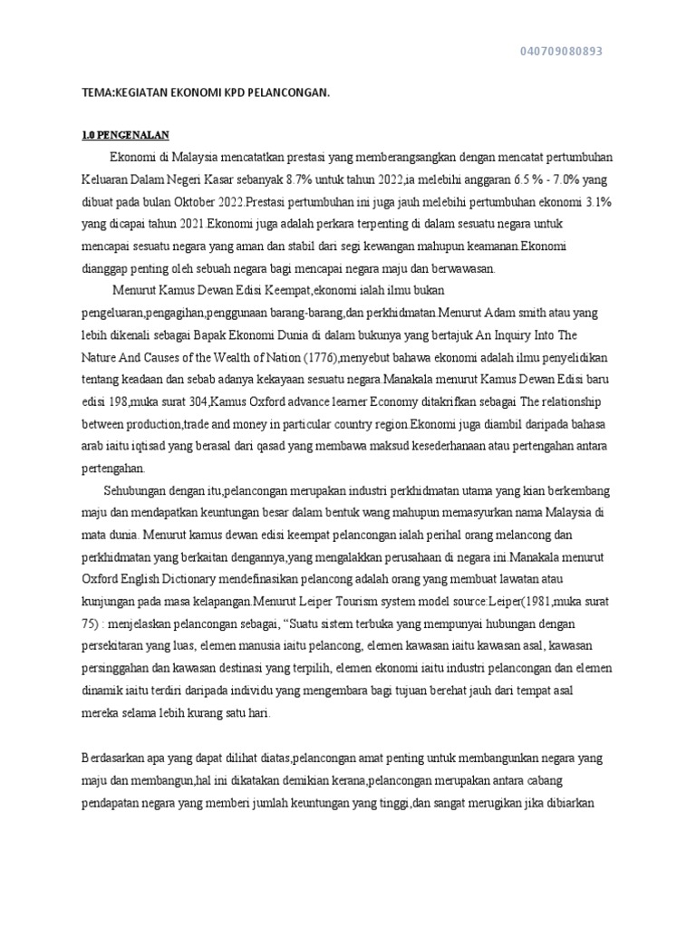 Kerja Kursus Tingkatan 6 Semester 2 Pengajian Am | PDF