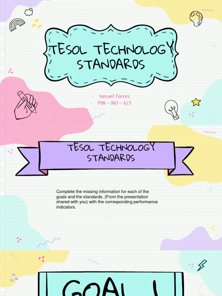TESOL Technology Standards Overview | PDF | Language Education | Teachers