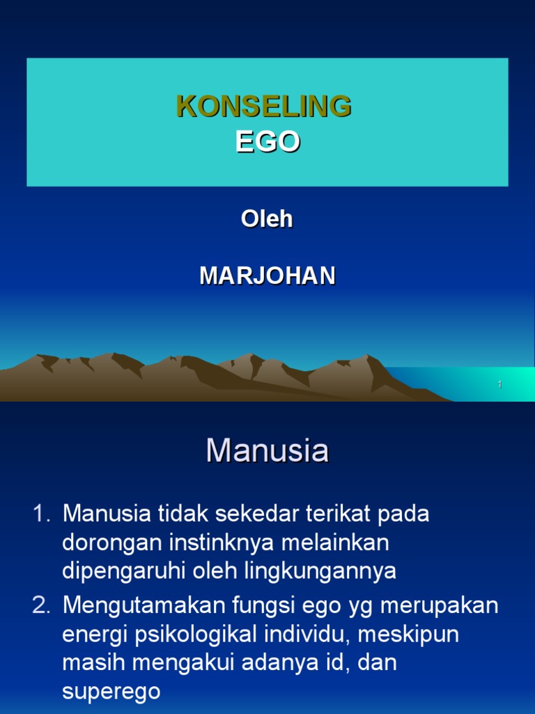 Konseling Ego | PDF