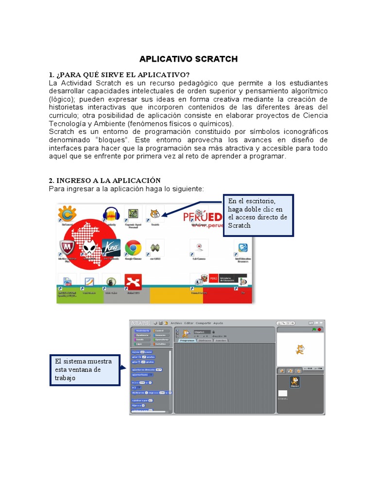 Scratch Classmate | PDF | Scratch (lenguaje de programación) | Ventana ...