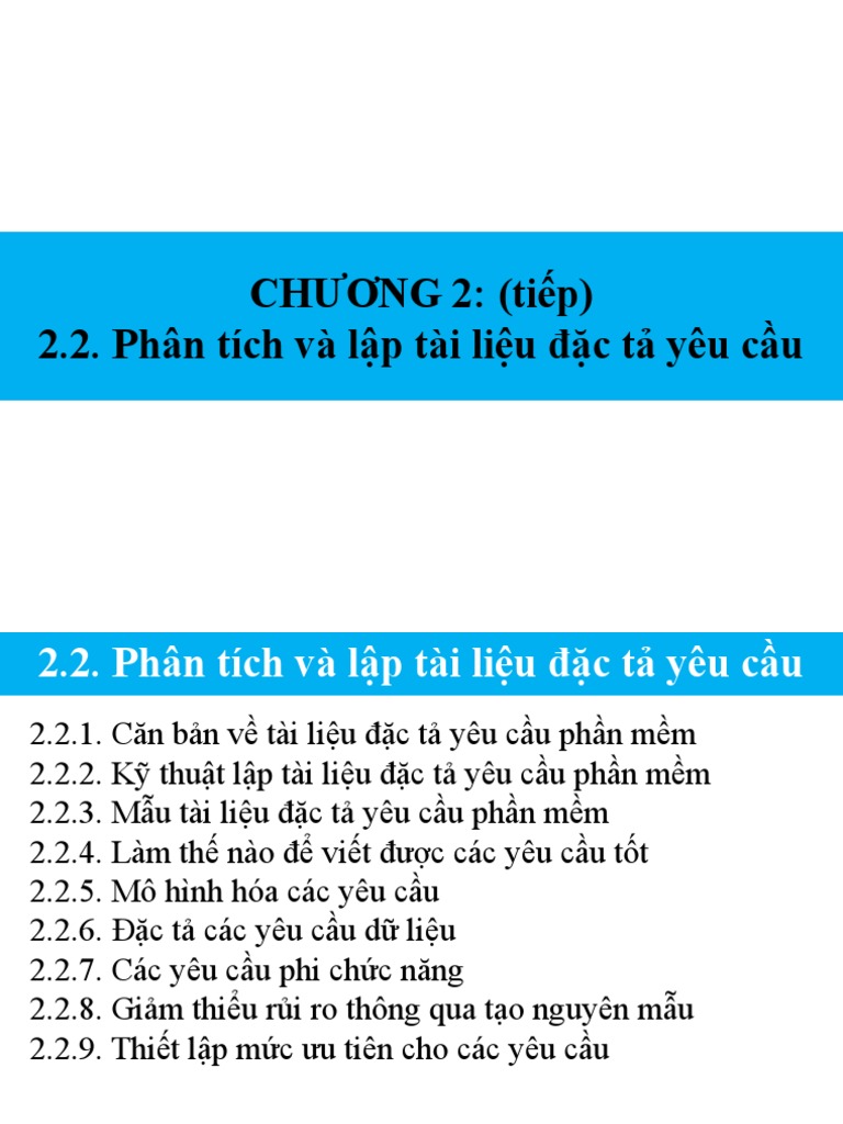 05 - Chuong 2 - Tiep - Phan Tich Va Lap Tai Lieu Dac Ta Yeu Cau | PDF