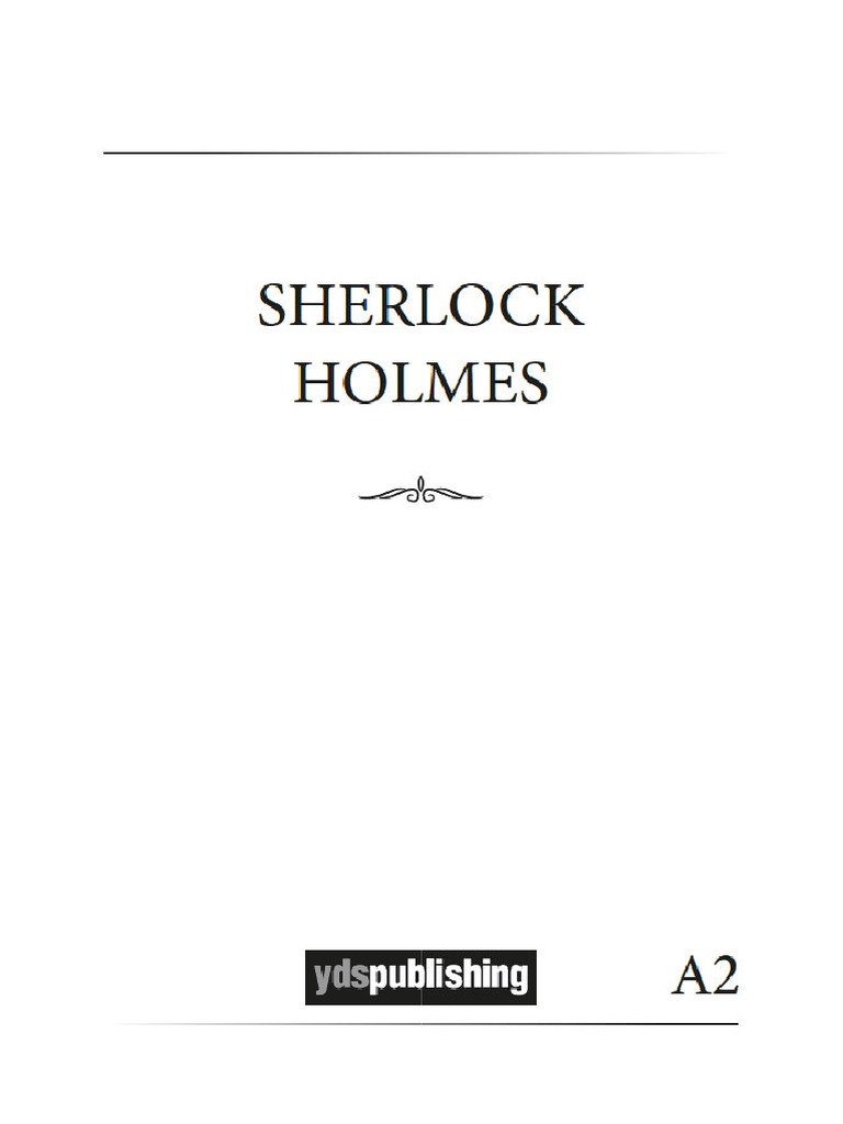 A2 - SHERLOCK HOLMES (Chapter 1) | PDF