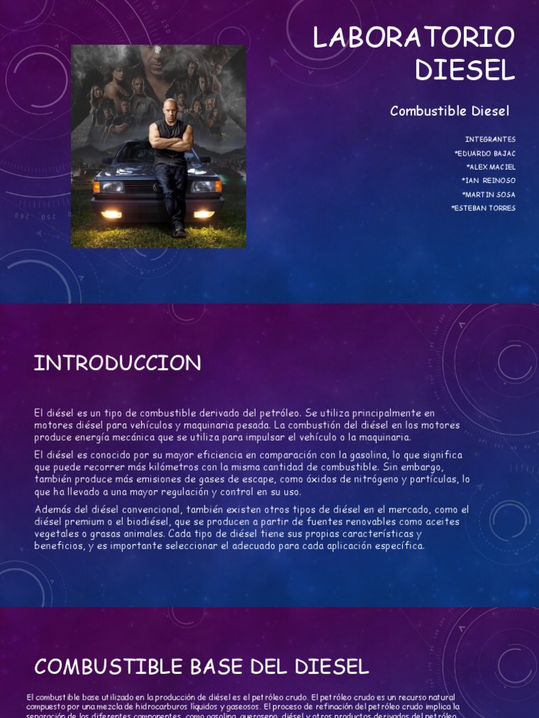 Características del Combustible Diésel | PDF | Combustible diesel ...