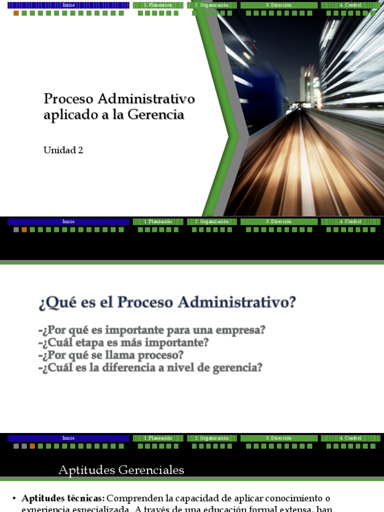 Control Gerencial - Unidad 2 Proceso Administrativo | PDF | Planificación | Toma de decisiones