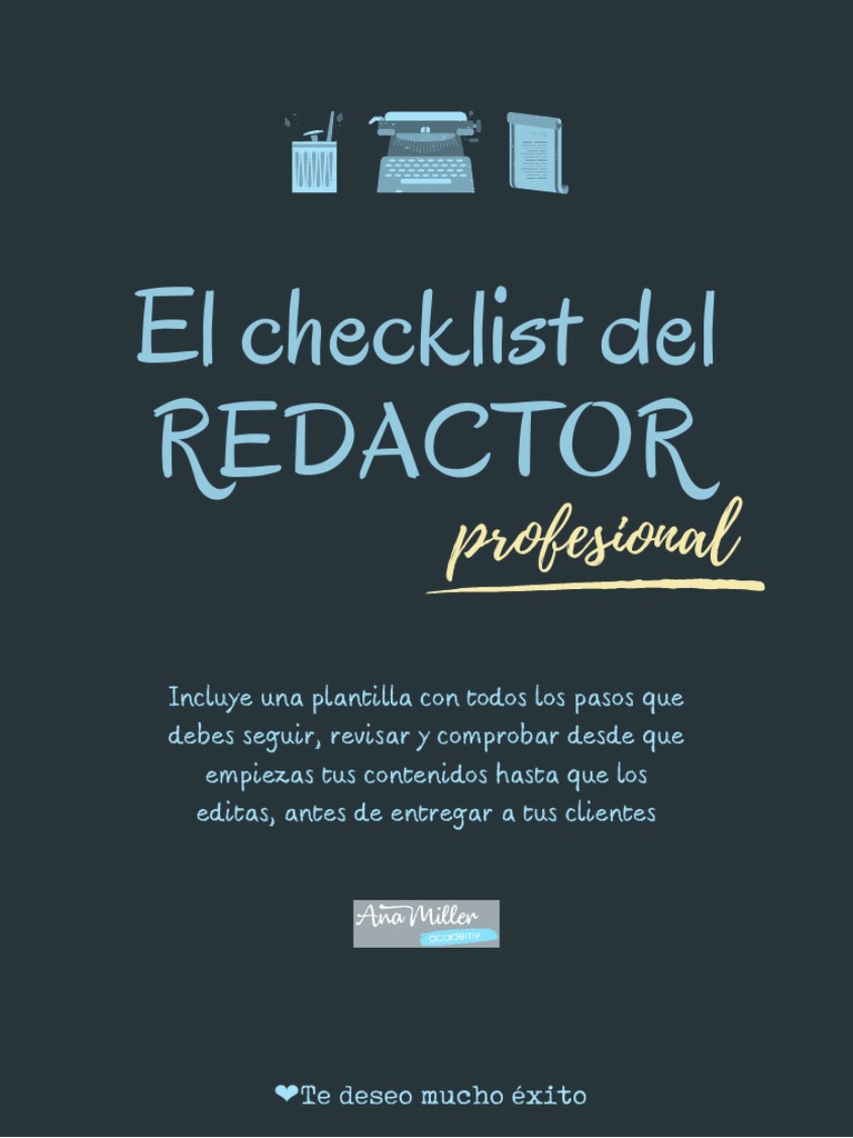 El Checklist Del REDACTOR | PDF | Blog