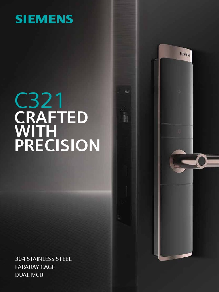 Siemens C321 Smart Lock | PDF | Door | Personal Identification Number