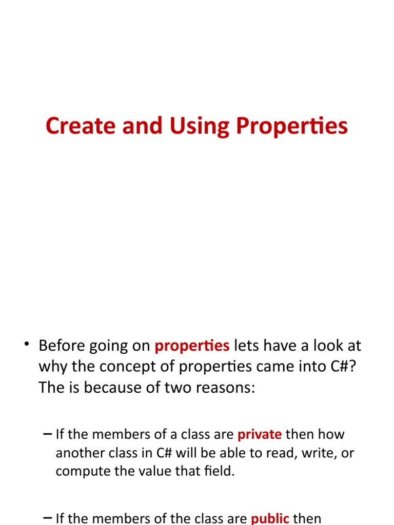 Properties | PDF