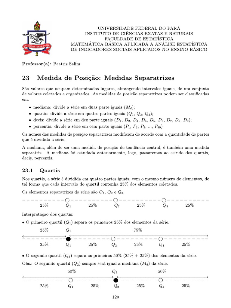 Medidas Separatrizes | PDF