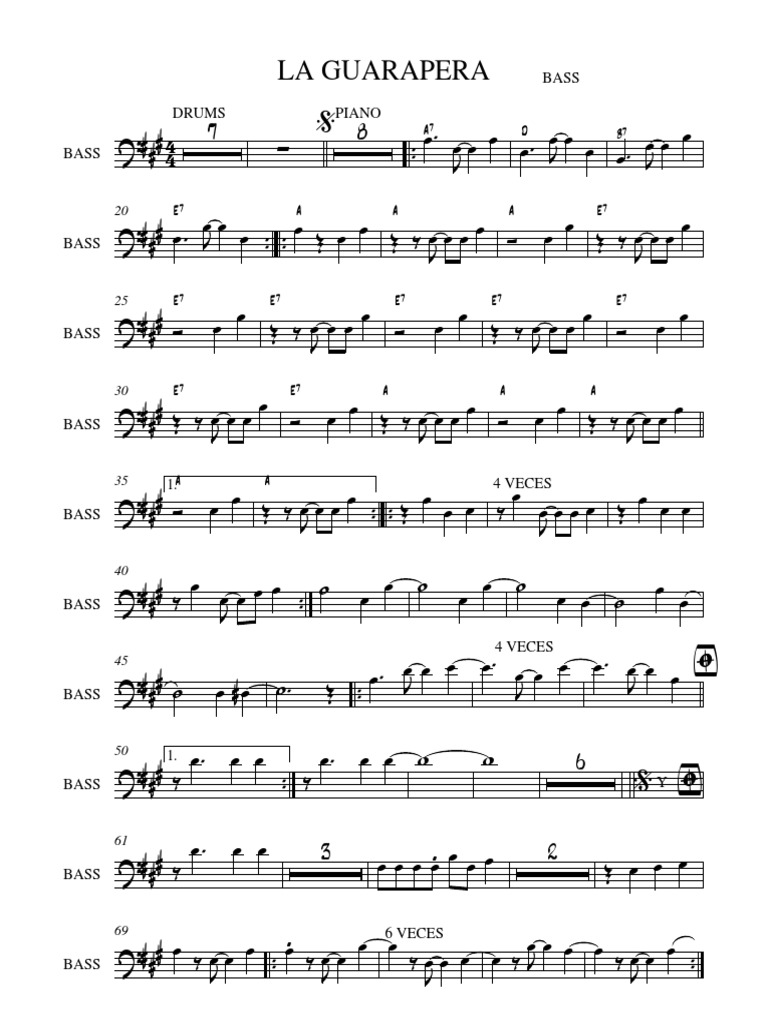 LA GUARAPERA,BASS PDF | PDF