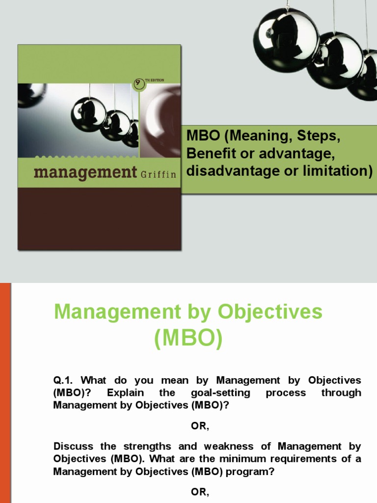 MBO (Meaning, Steps, Benefit or Advantage, Disadvantage or Limitation + Four Stages or Steps in ...