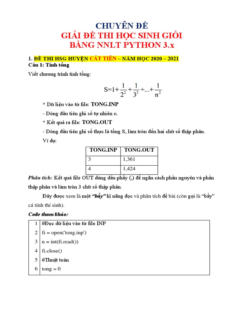 0.CHUYEN DE GIAI DE THI HSG TIN-tuhoc - CC | PDF
