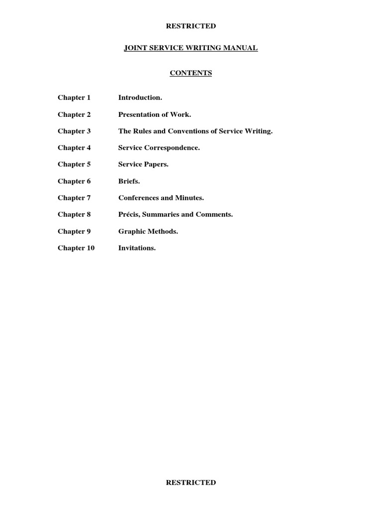 Joint Service Writing Manual | PDF | Classified Information ...