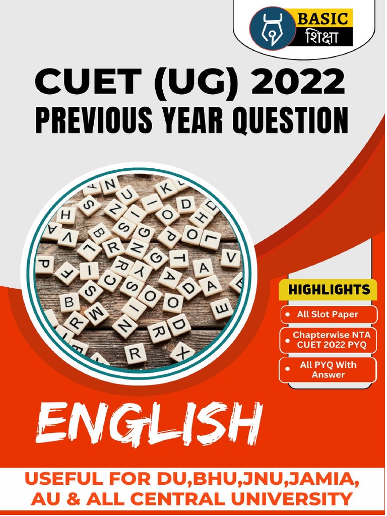 English CUET Basic Siksha Question Book | PDF | Copyright | Books