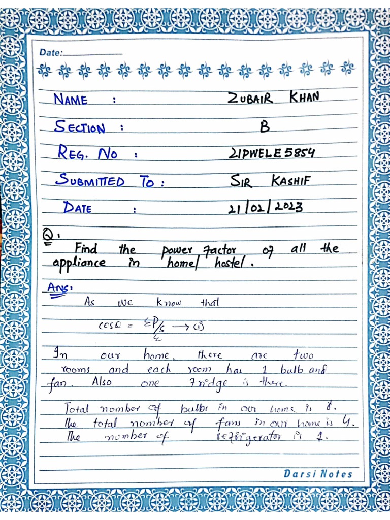 Assignment Of Ca Zubair Khan Pdf