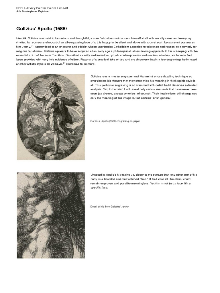 Goltzius Apollo 1588 | PDF