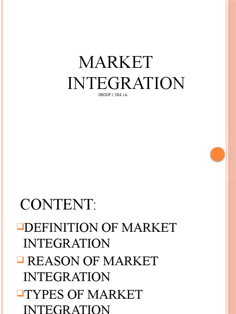 Market Integration | PDF | Business