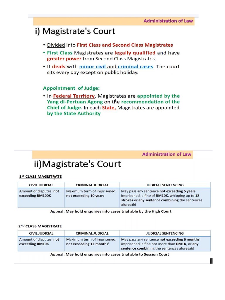 Judicial System - Table Court | PDF