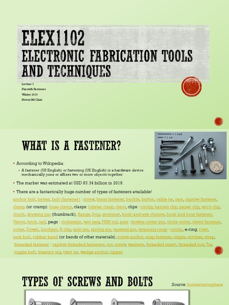 Lecture 3 - Fun With Fasteners | Download Free PDF | Screw | Mechanical ...