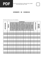 Registro de Salidas Al Baño | PDF