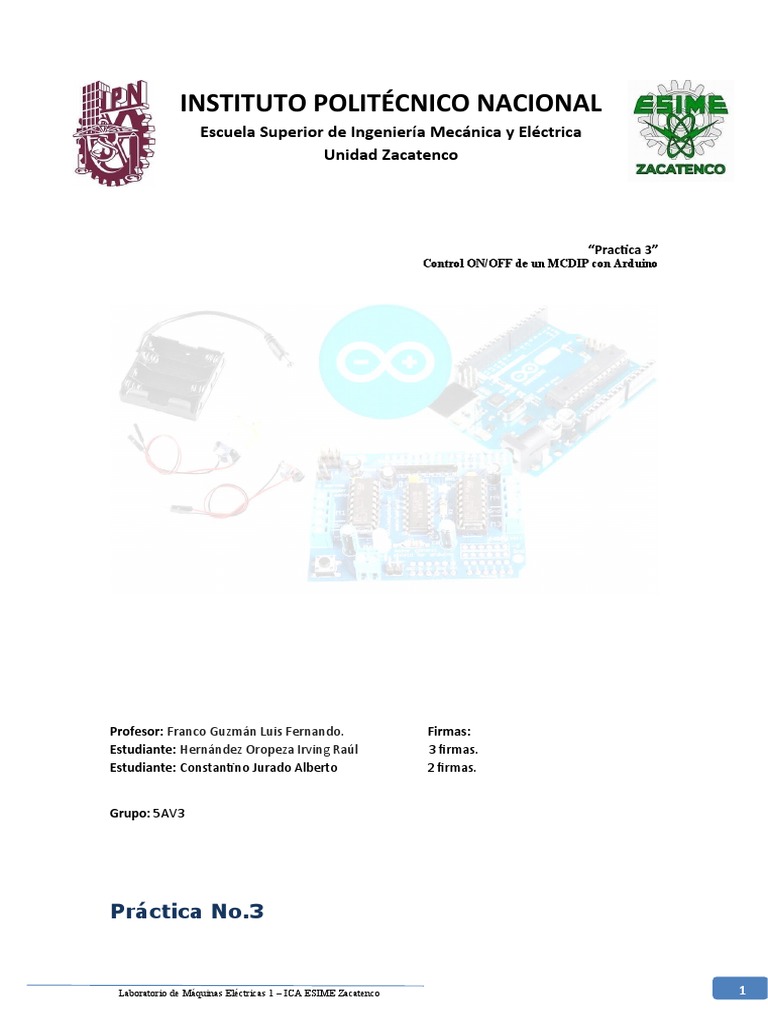 Control ON/OFF de MCDIP con Arduino | PDF | Transistor de unión bipolar ...