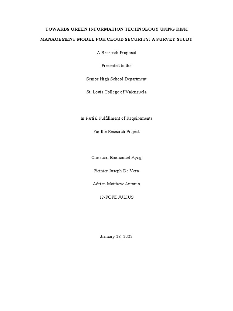 Research Proposal | Download Free PDF | Cloud Computing | Privacy