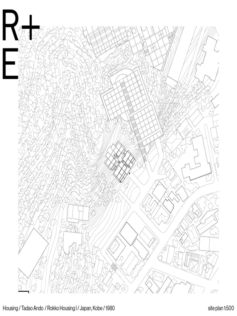 Rokko Housing I Site Plan by Tadao Ando | PDF