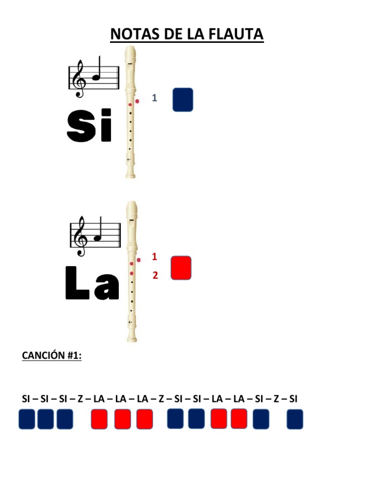 Notas de La Flauta | PDF