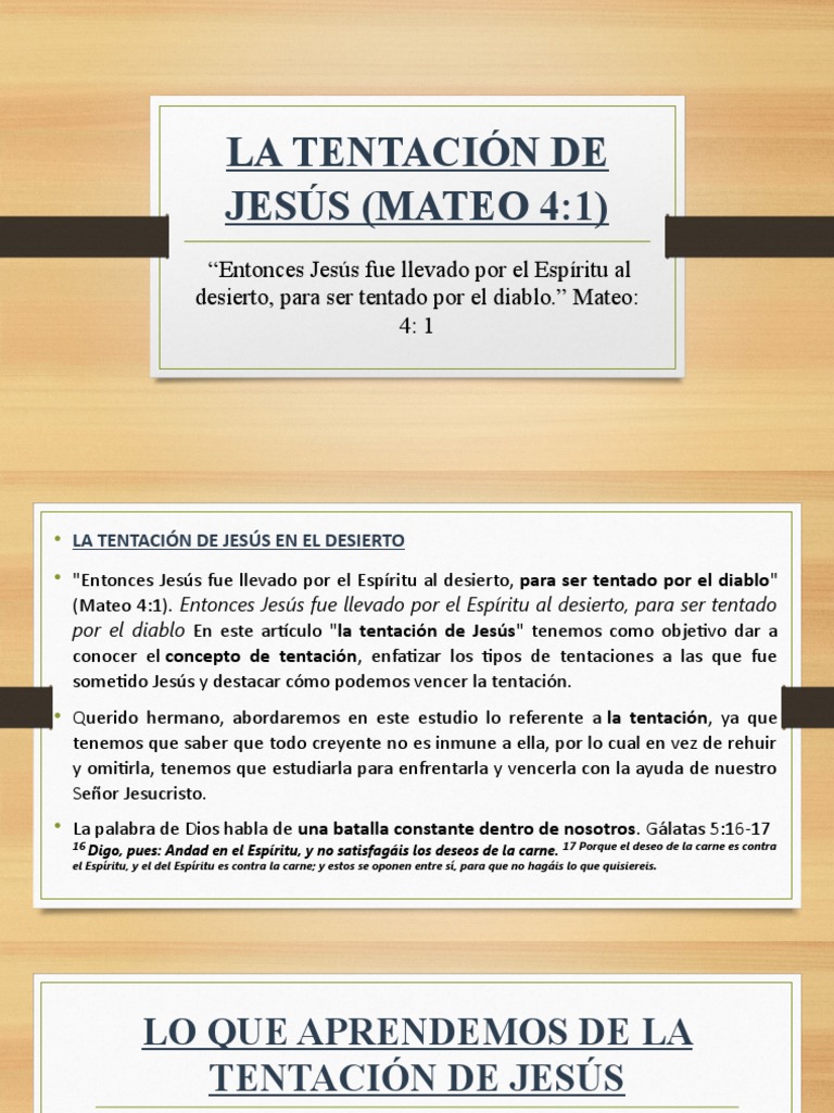 Venciendo la Tentación Cristiana | PDF