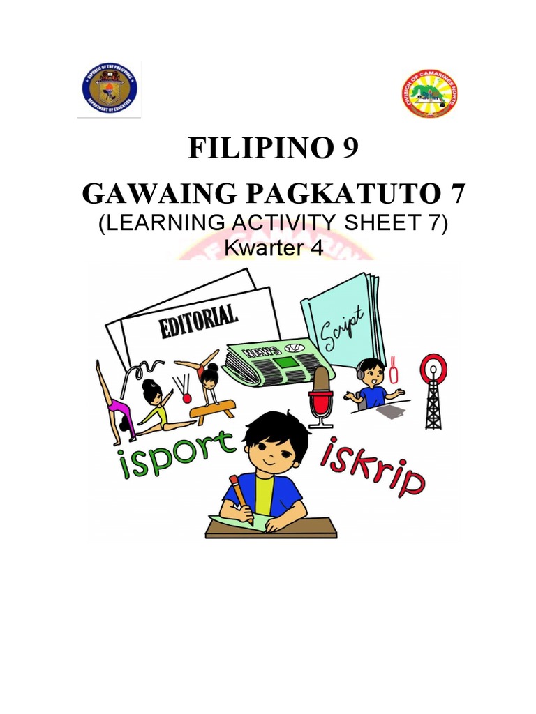 Filipino 9: Gawaing Pagkatuto 7 | PDF