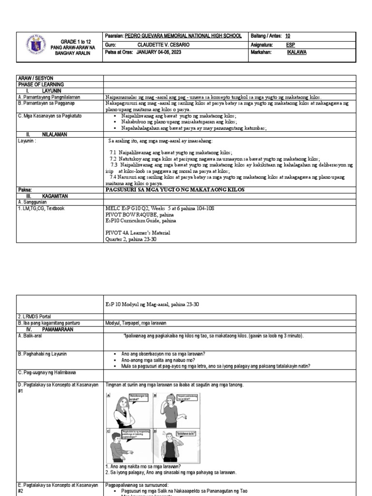 Dll-Q2-Weeks 5-6 | PDF
