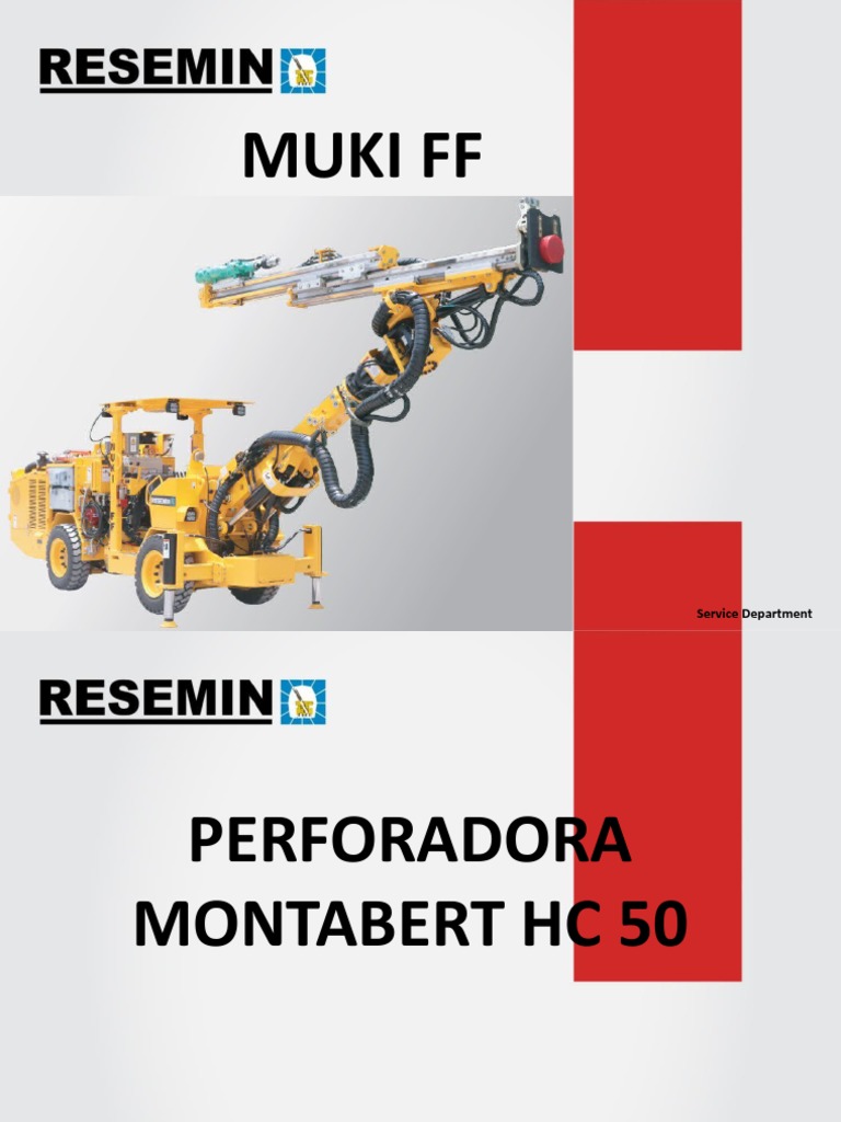 Perforadora Montabert HC 95 | PDF