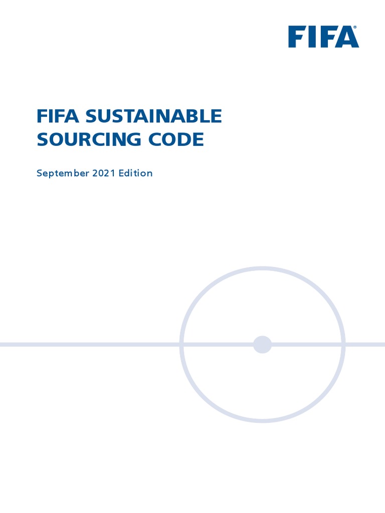 FIFA Sustainable Sourcing Code Overview | PDF | Supply Chain ...
