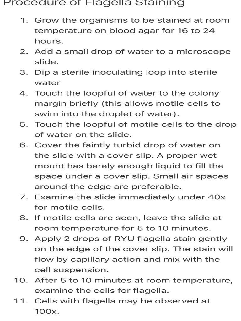 Flagella - Introduction, Types, Principle, Procedure and Interpretation ...