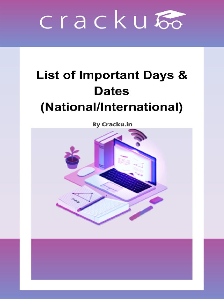 List of Important Days & Dates (National_International) [PDF] | PDF