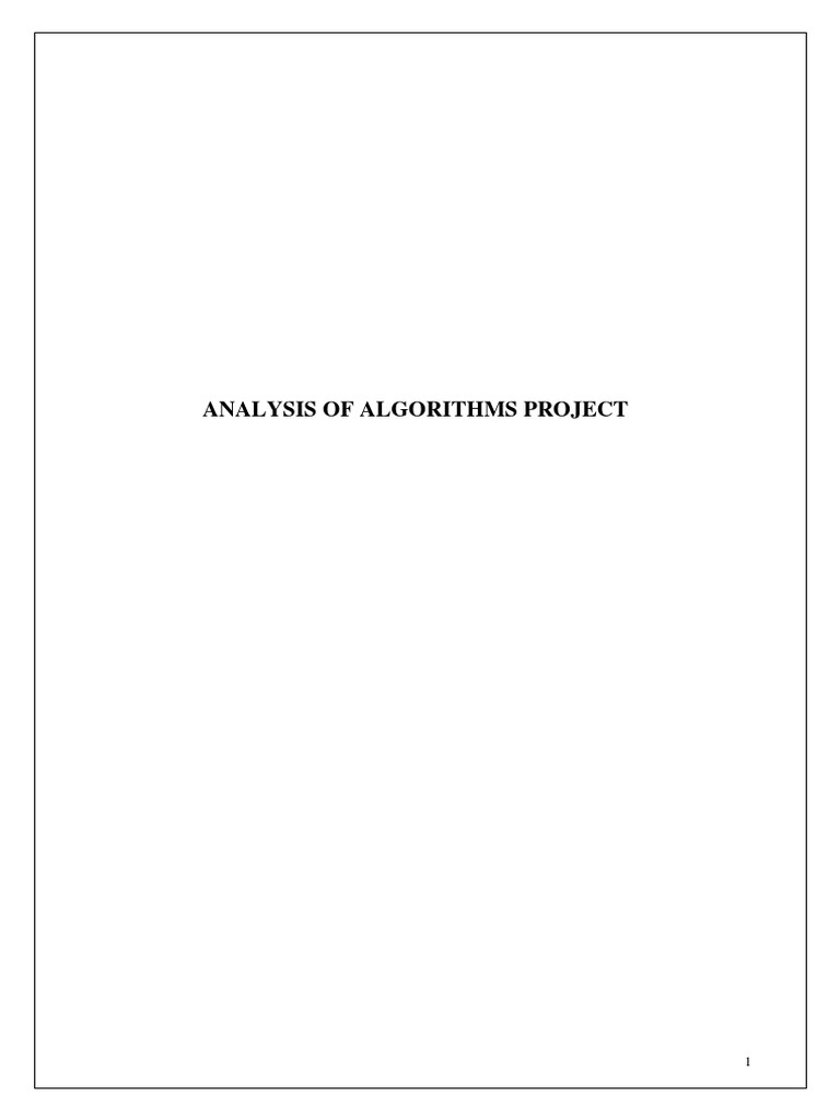 Analysis of Algorithms | PDF | Dynamic Programming | Mathematical ... Analysis of Algorithms | PDF | Dynamic Programming | Mathematical ...