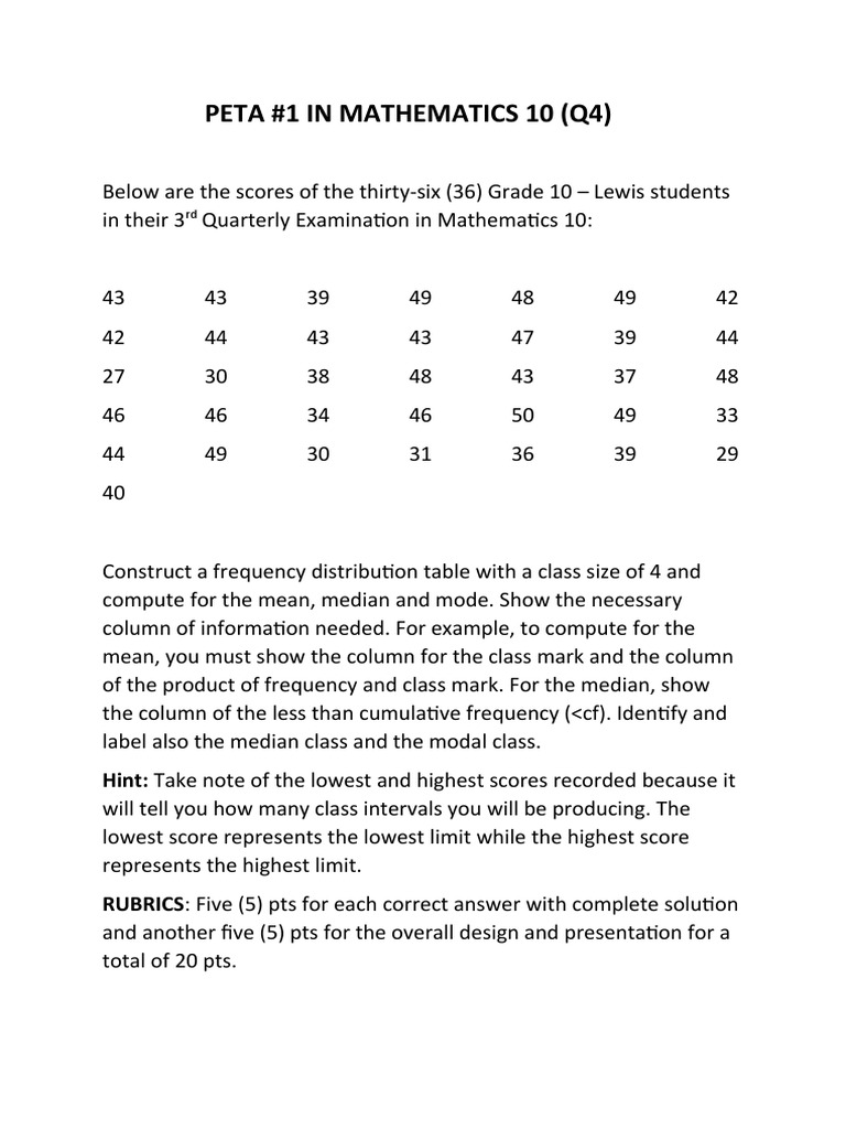 PETA-1-Q4-LEWIS | PDF
