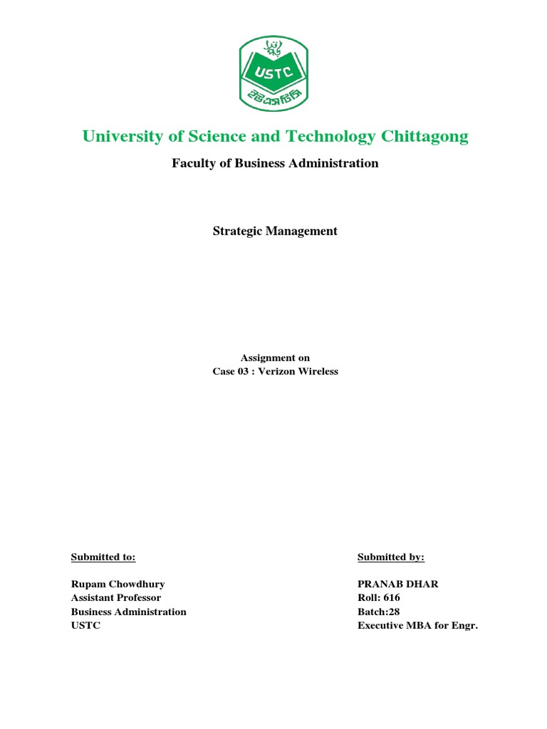 Case Study of Verizon Wirelles | PDF | I Phone | 4 G