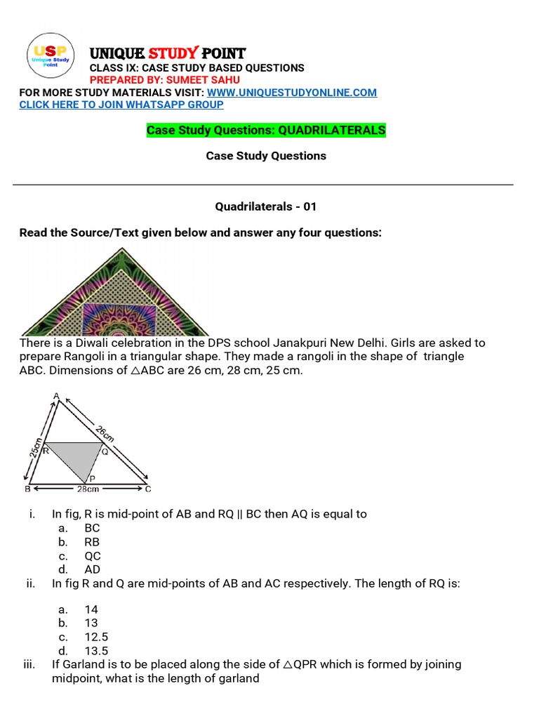 QUADRILATERALS | PDF | Rectangle | Geometry